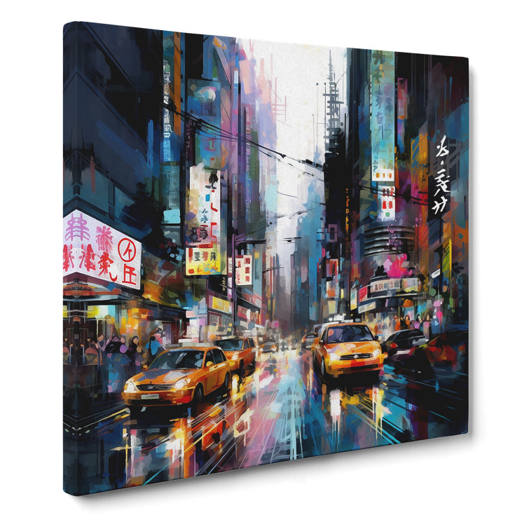 Marlow Home Co. City Of Tokyo Abstract Art No.3 - Print | Wayfair.co.uk