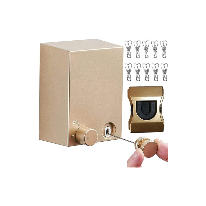 Rebrilliant Stainless Steel Retractable Clothesline | Wayfair