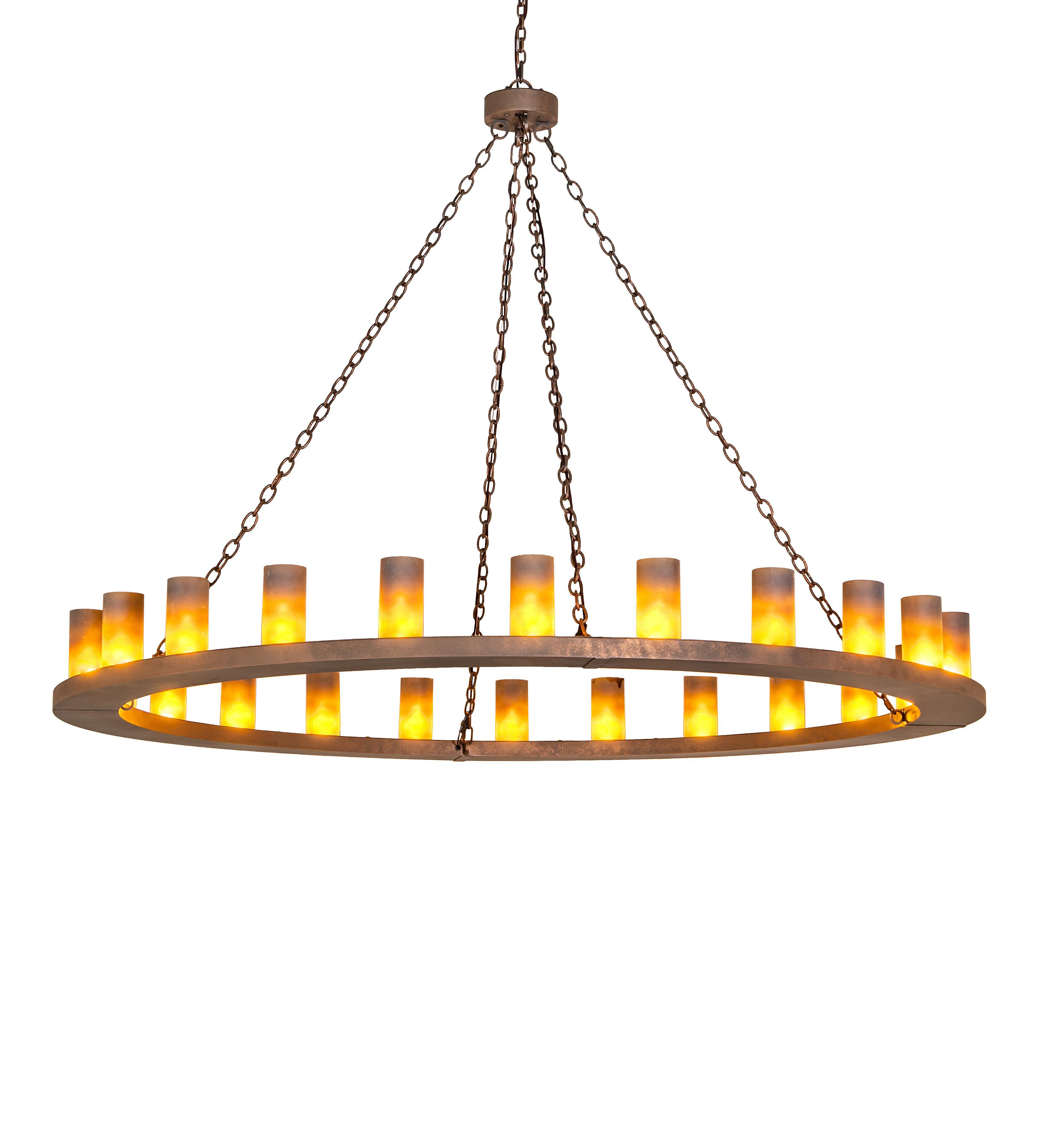 Gracie Oaks Tyshia 24 - Light Wagon Wheel Chandelier | Wayfair