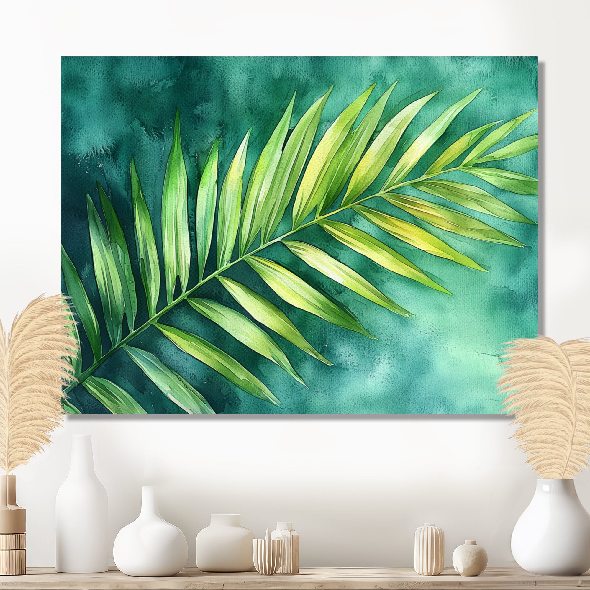 Bay Isle Home™ Conchur Green Tropical Safari Palms IV - Palms & Palm ...