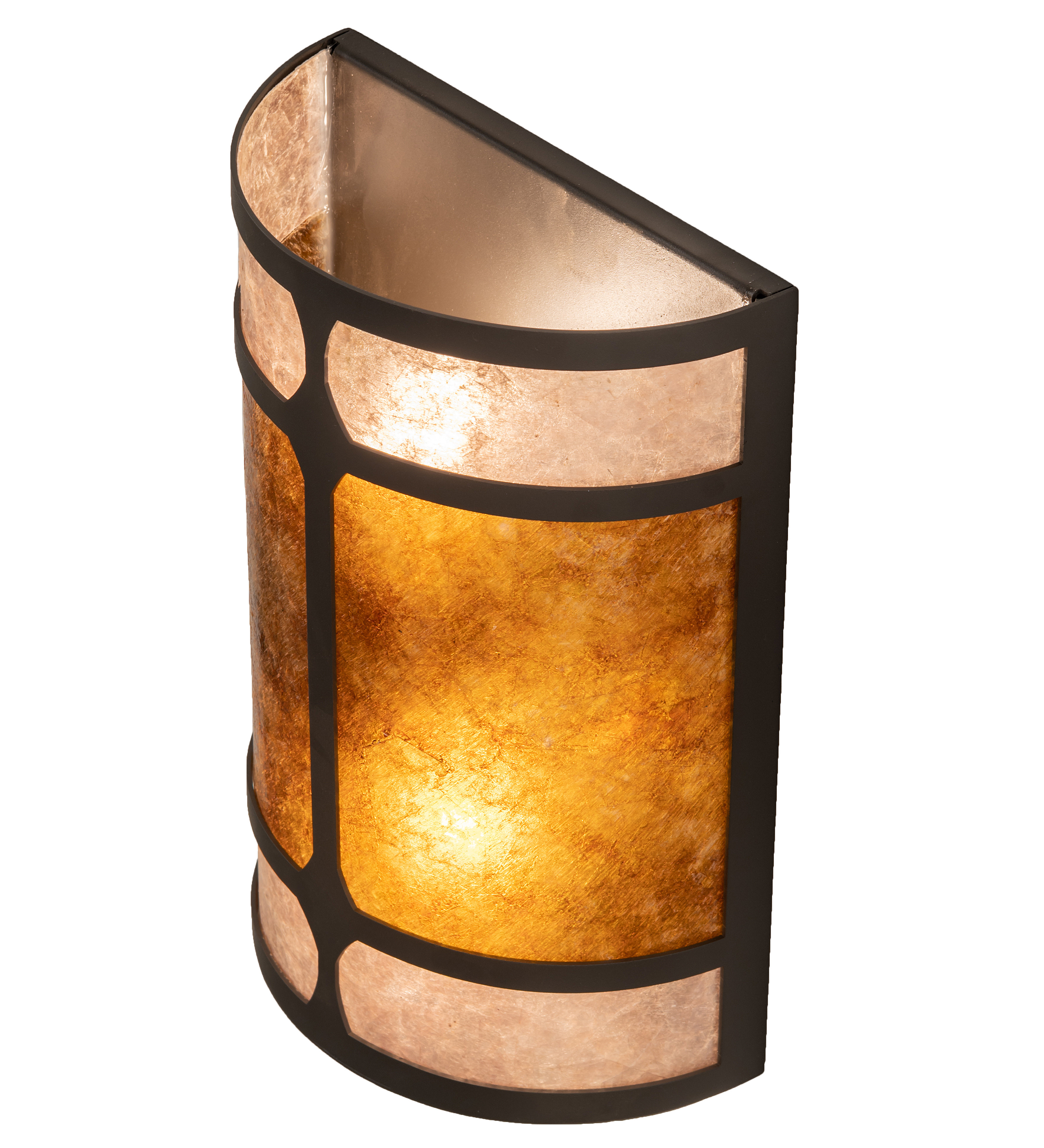 Loon Peak® Dashanda Wrought Iron Metal Flush Mounted Sconce | Wayfair