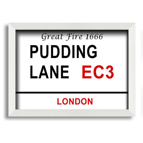 Happy Larry Pudding Lane Signs - Single Picture Frame Art Prints ...