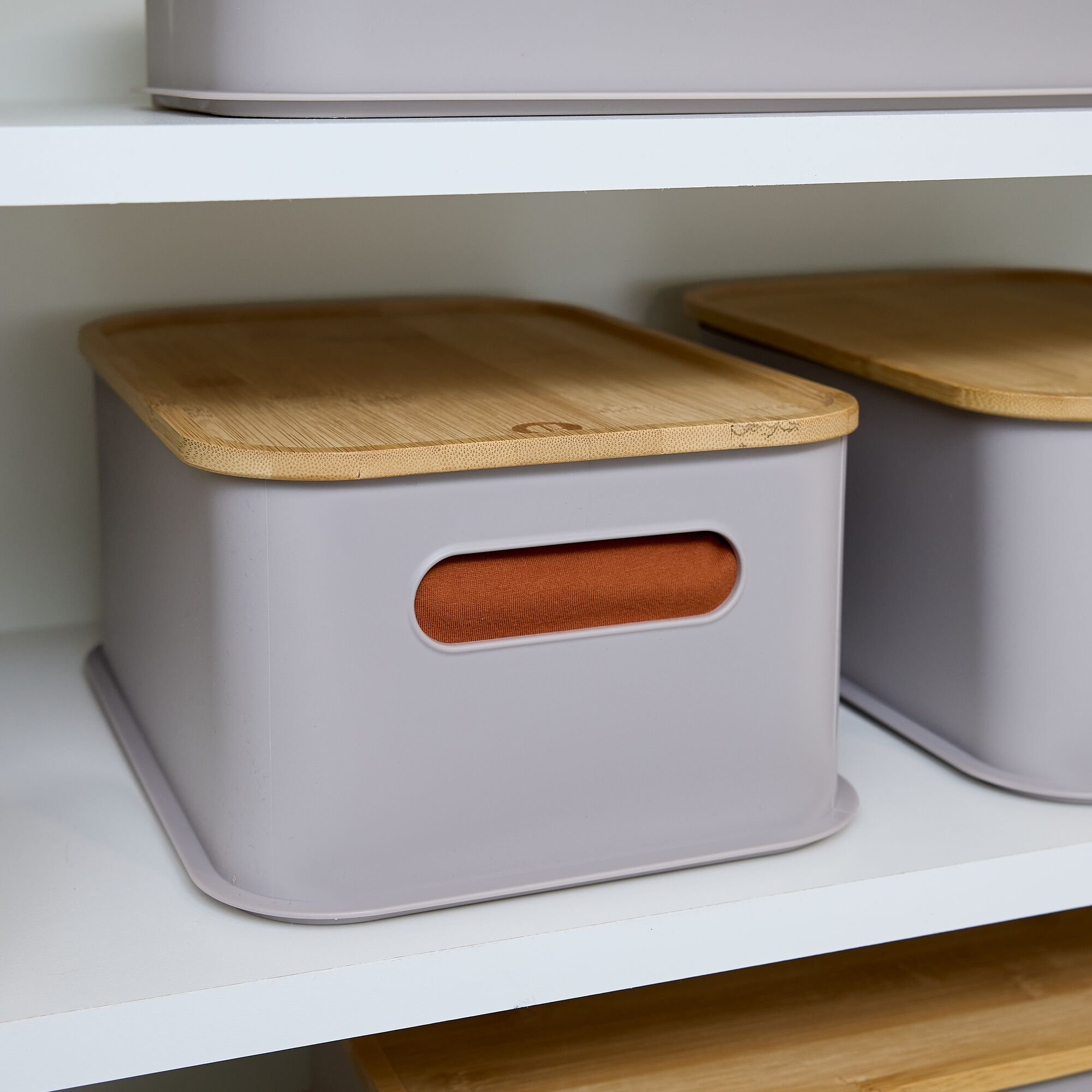 iDesign Recycled Plastic 11.9" Medium Storage Bin with Handles and ...