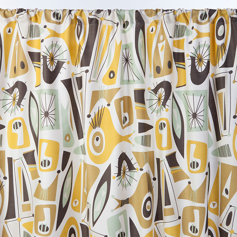 Sin In Linen Atomic Dreams Single Curtain Panel - Wayfair Canada