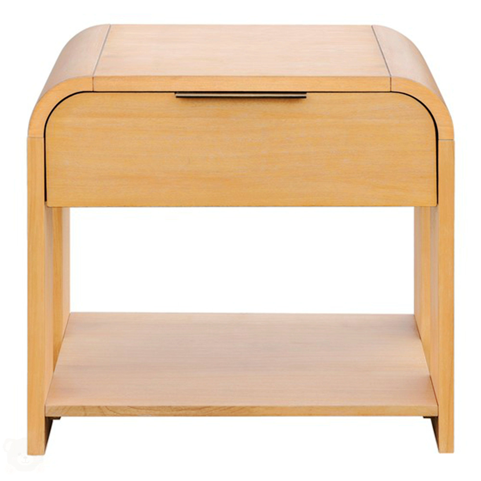 Orren Ellis Modern One Drawer Waterfall Nightstand | Wayfair