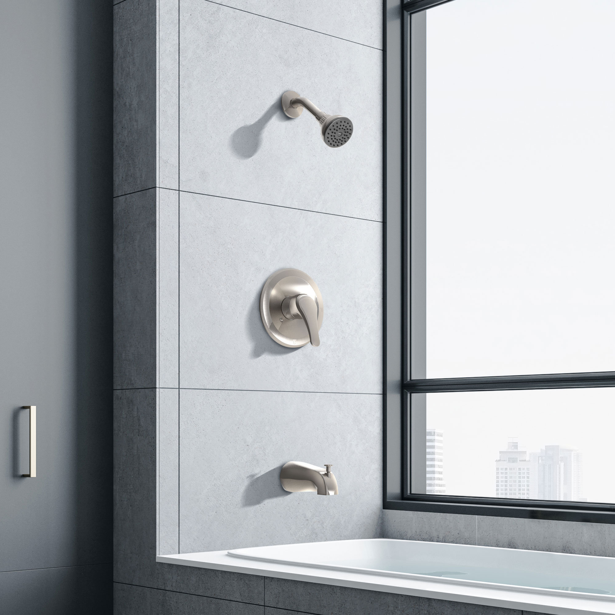 Olympia Faucets Elite Single Handle Volume Control Tub and Shower ...