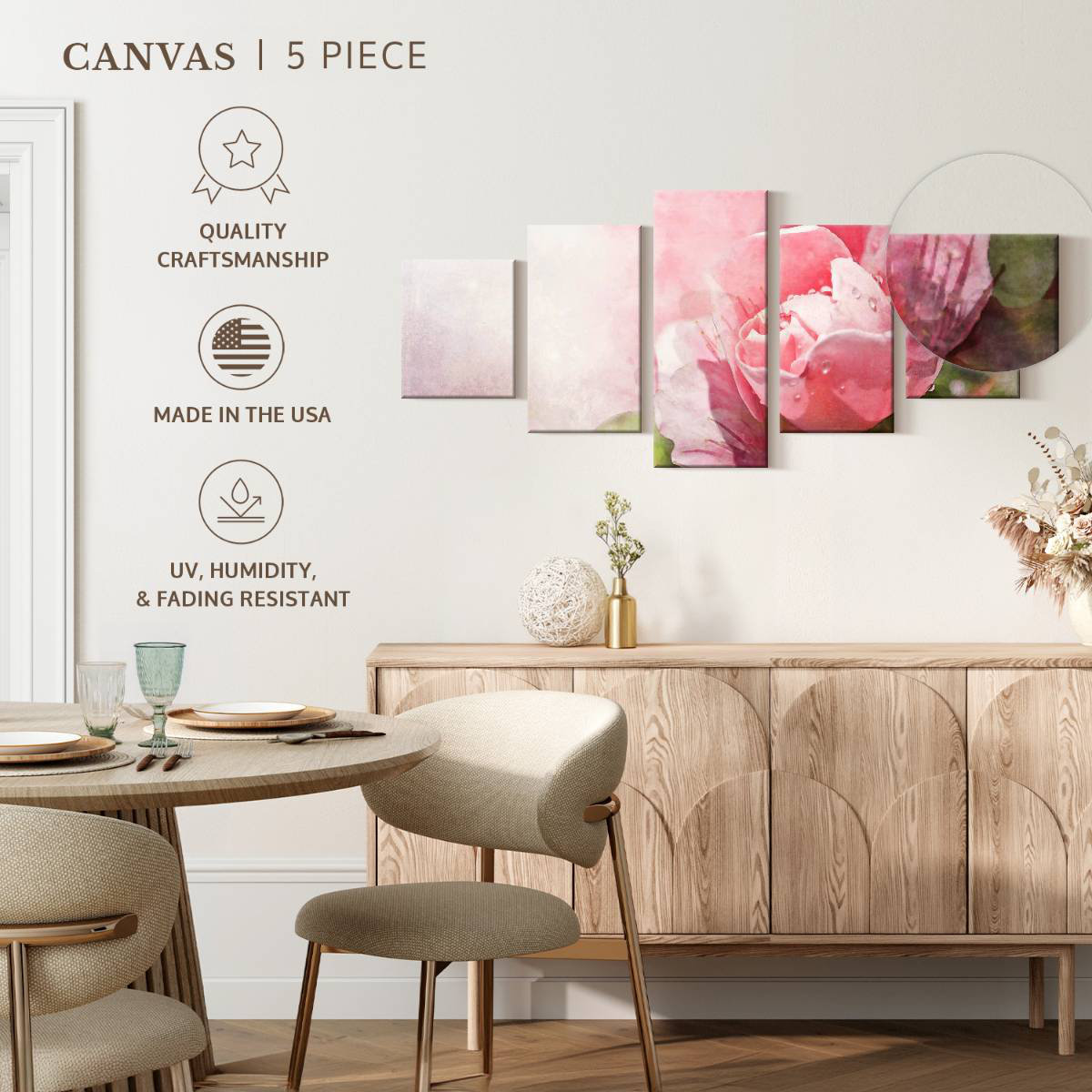 Ebern Designs Dreamy Pink Roses | Wayfair
