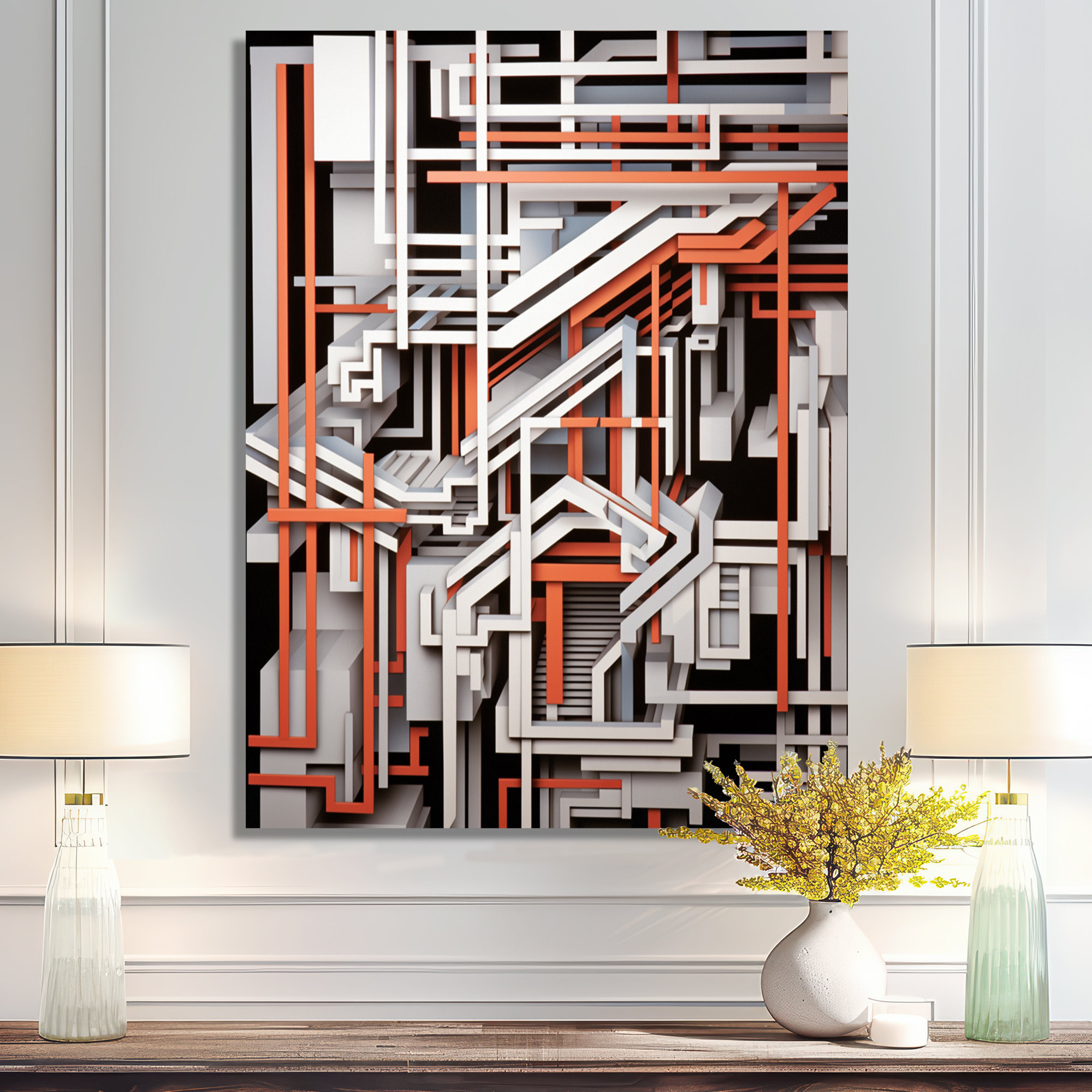 Wrought Studio™ Inner Structures Inner Architecture - Geometric Wall ...