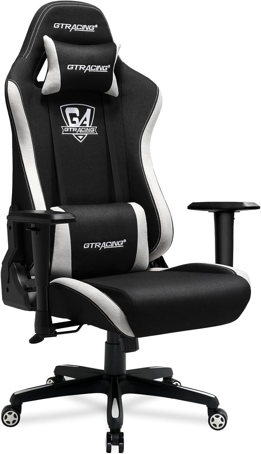 GTPLAYER Adjustable Reclining Ergonomic Swiveling PC & Racing Game ...