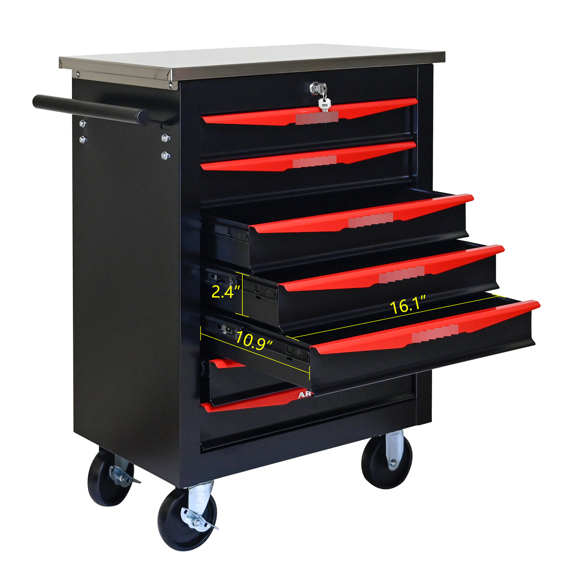 WFX Utility™ Multifunctional 7 - Drawer Rolling Tool Cart With Wheels ...