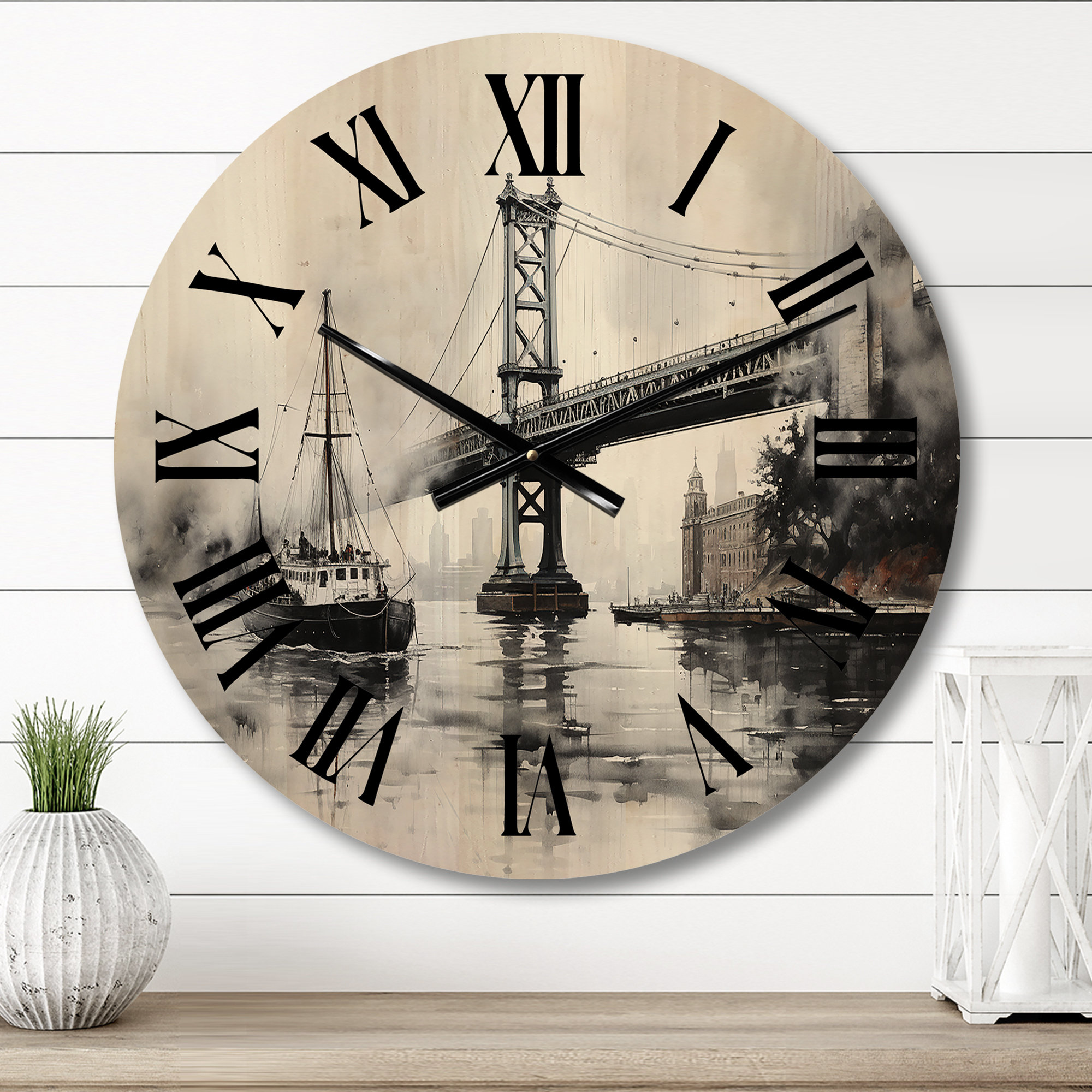 East Urban Home Grey Bridge Urban Suspension III - Architecture ...