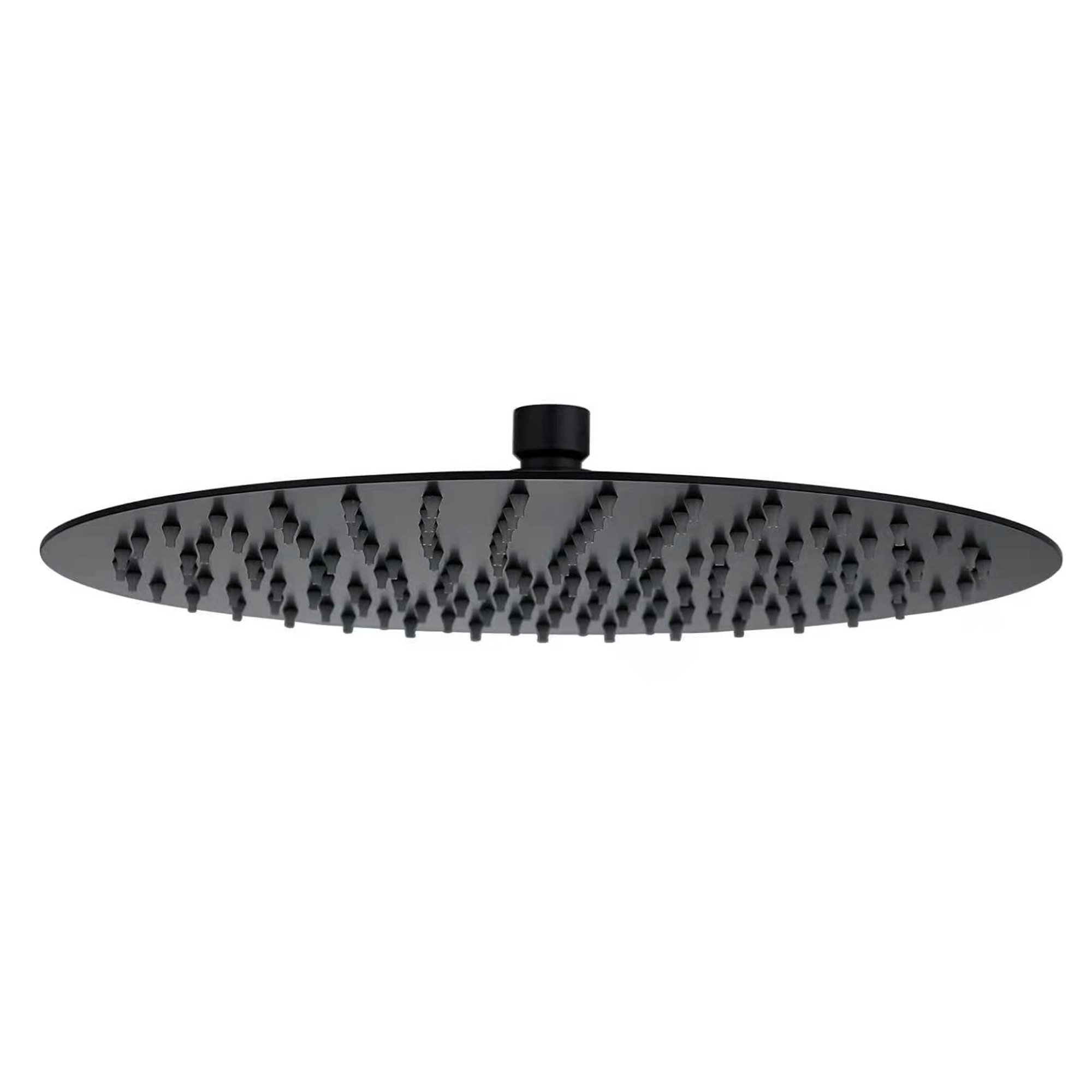 Selected 12 Inch 1-Spray Pattern Round Ultra Thin Rain Shower Head In ...