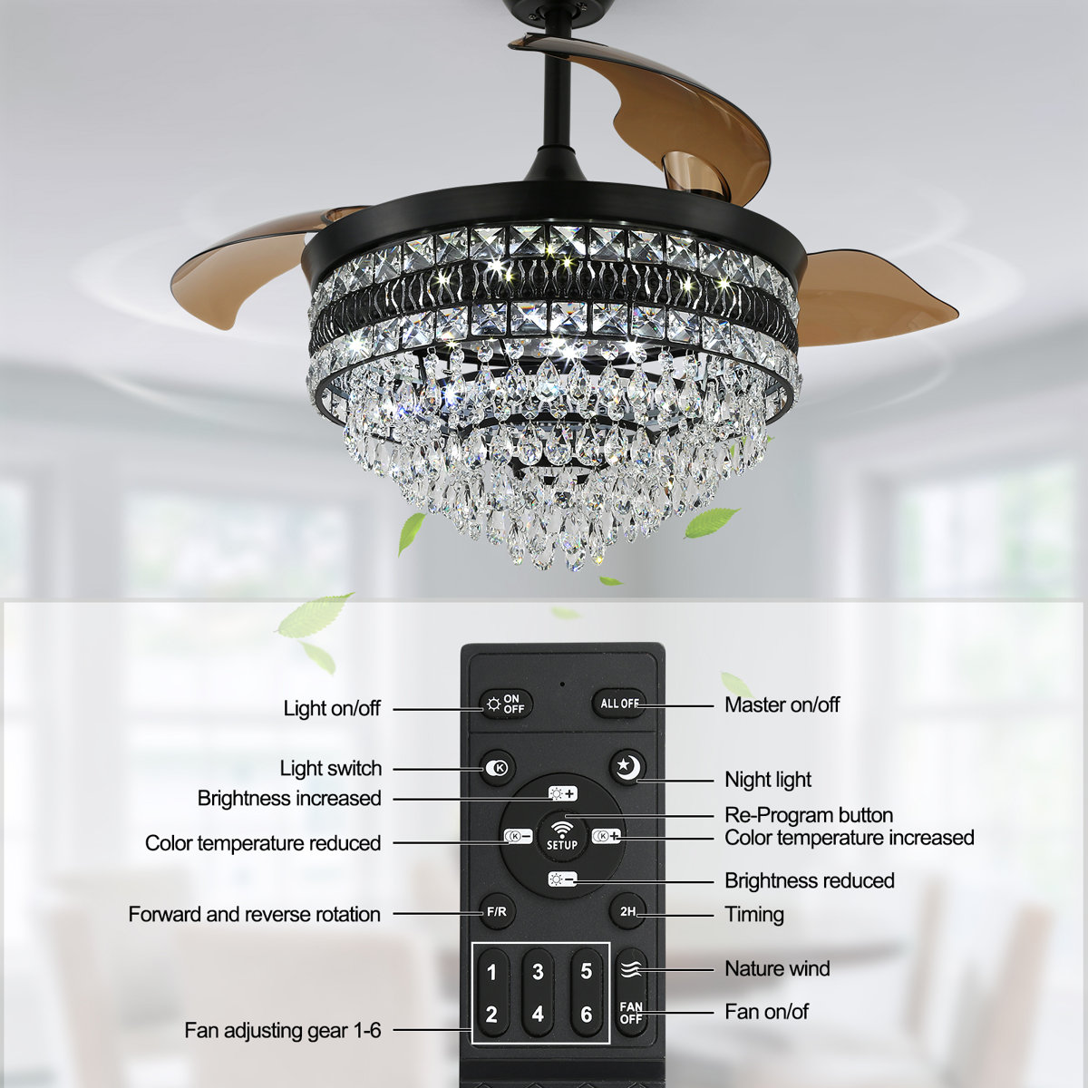 House of Hampton® Gulkis 42.12 Ceiling Fan & Reviews | Wayfair
