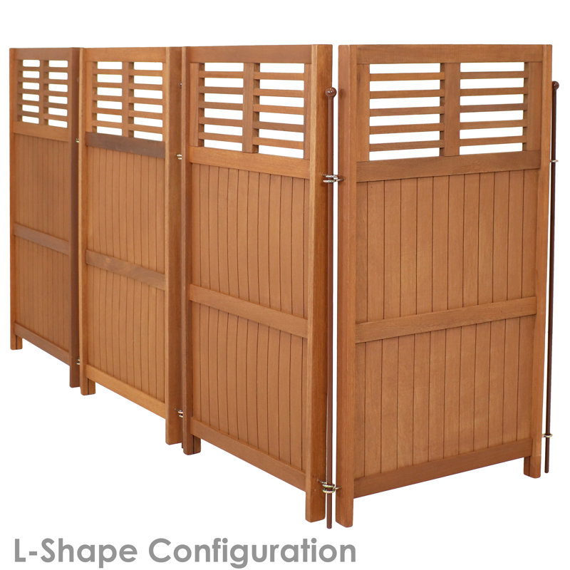 Red Barrel Studio 4 ft x 9 ft Wood Privacy Screen & Reviews - Wayfair ...