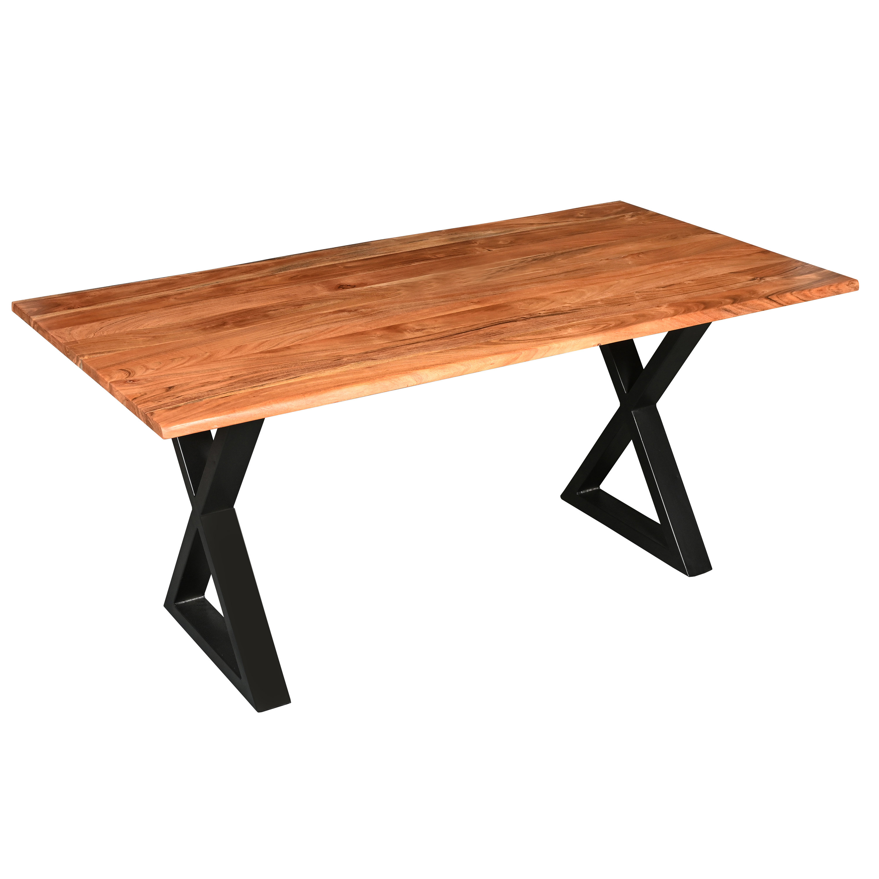 Union Rustic Jarryn 67" Iron Dining Table | Wayfair