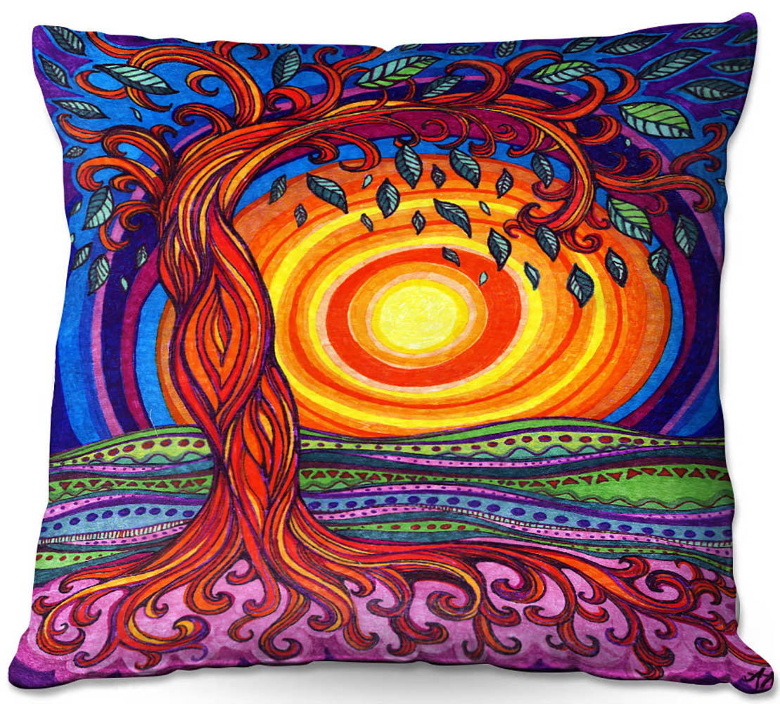 DiaNoche Designs Arbre de vie carré coussin décoratif - Wayfair Canada