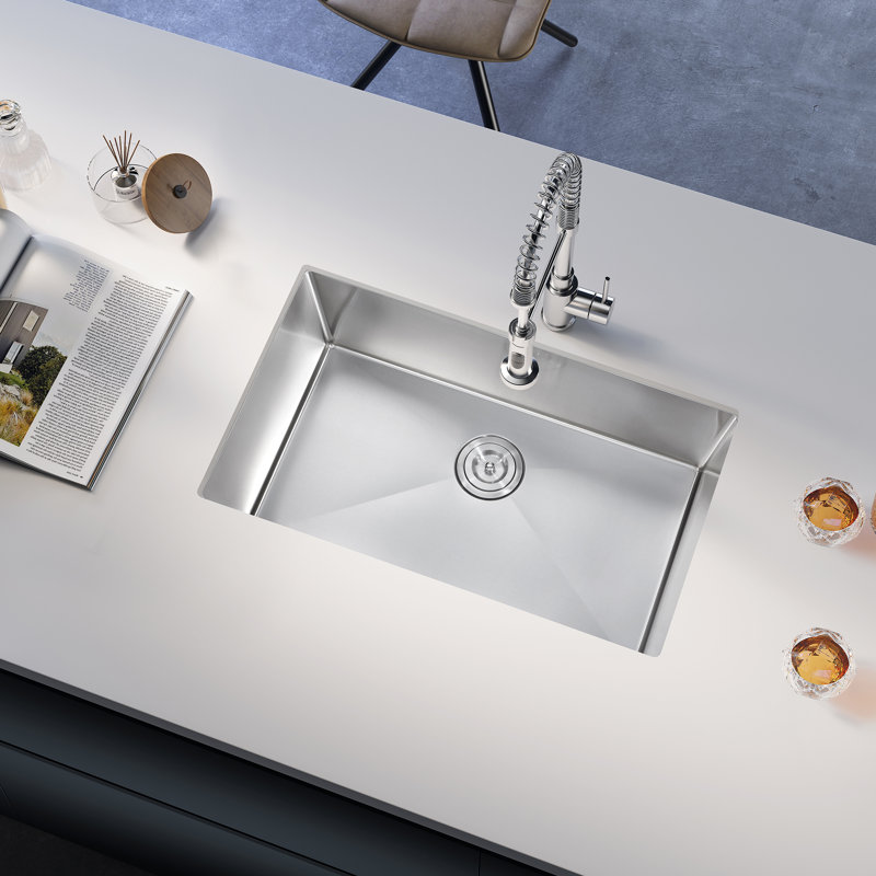 ATTOP Stainless Steel 30" L x 18" W Undermount Kitchen Sink with ...