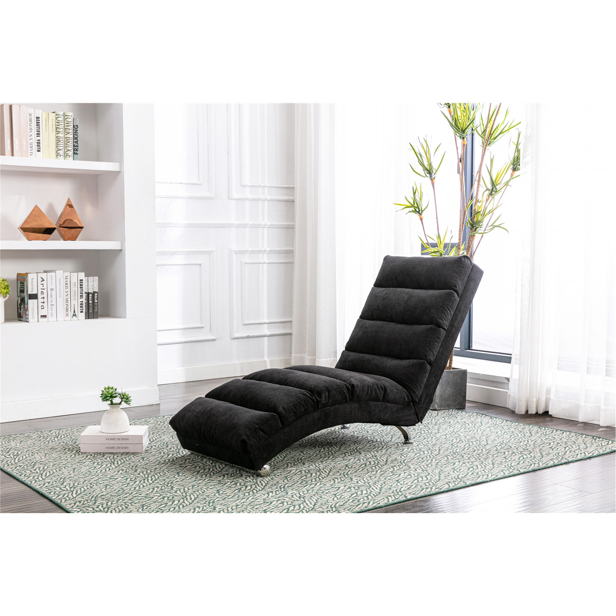 Wrought Studio Linen Chaise Lounge Indoor Chair For Supreme Comfort And ...