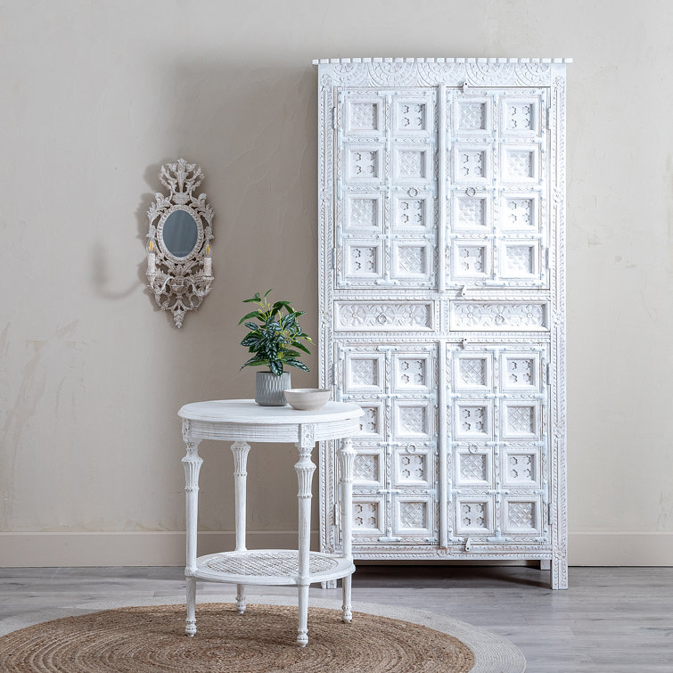Latitude Vive Ahkari 4 Door Solid Wood Wardrobe | Wayfair.co.uk