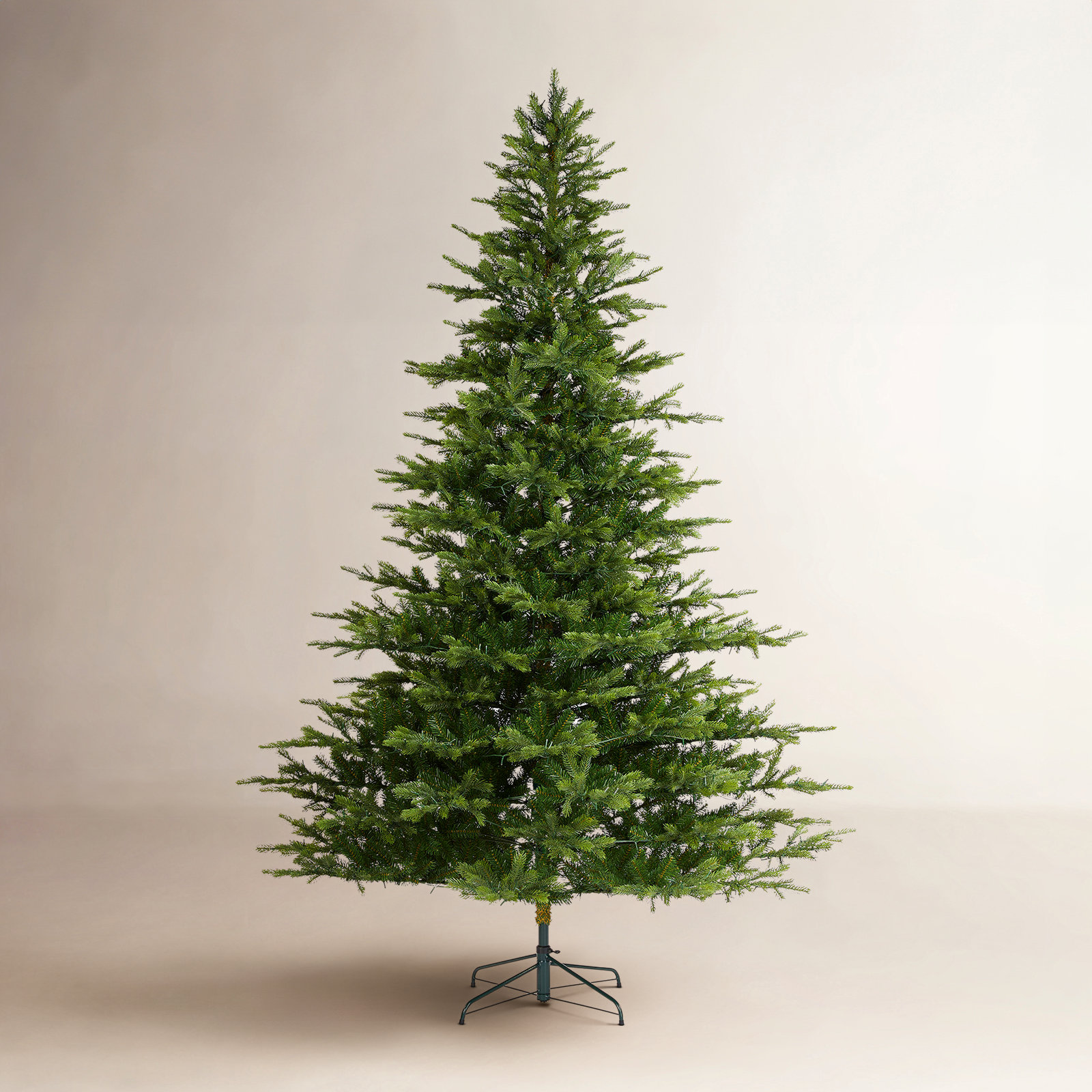 The Holiday Aisle® Vibrant Evergreen Fir Pre-Lit Green Full Fir ...