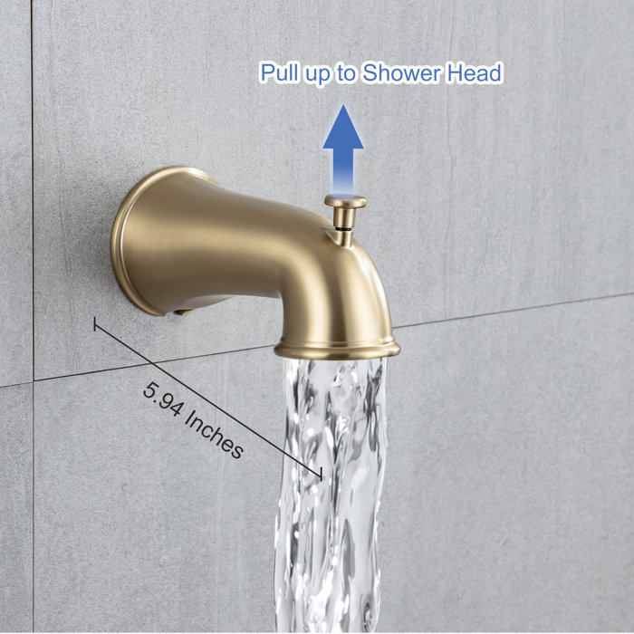 Rainlex Tub & Shower Faucet with Rough in-Valve & Reviews | Wayfair