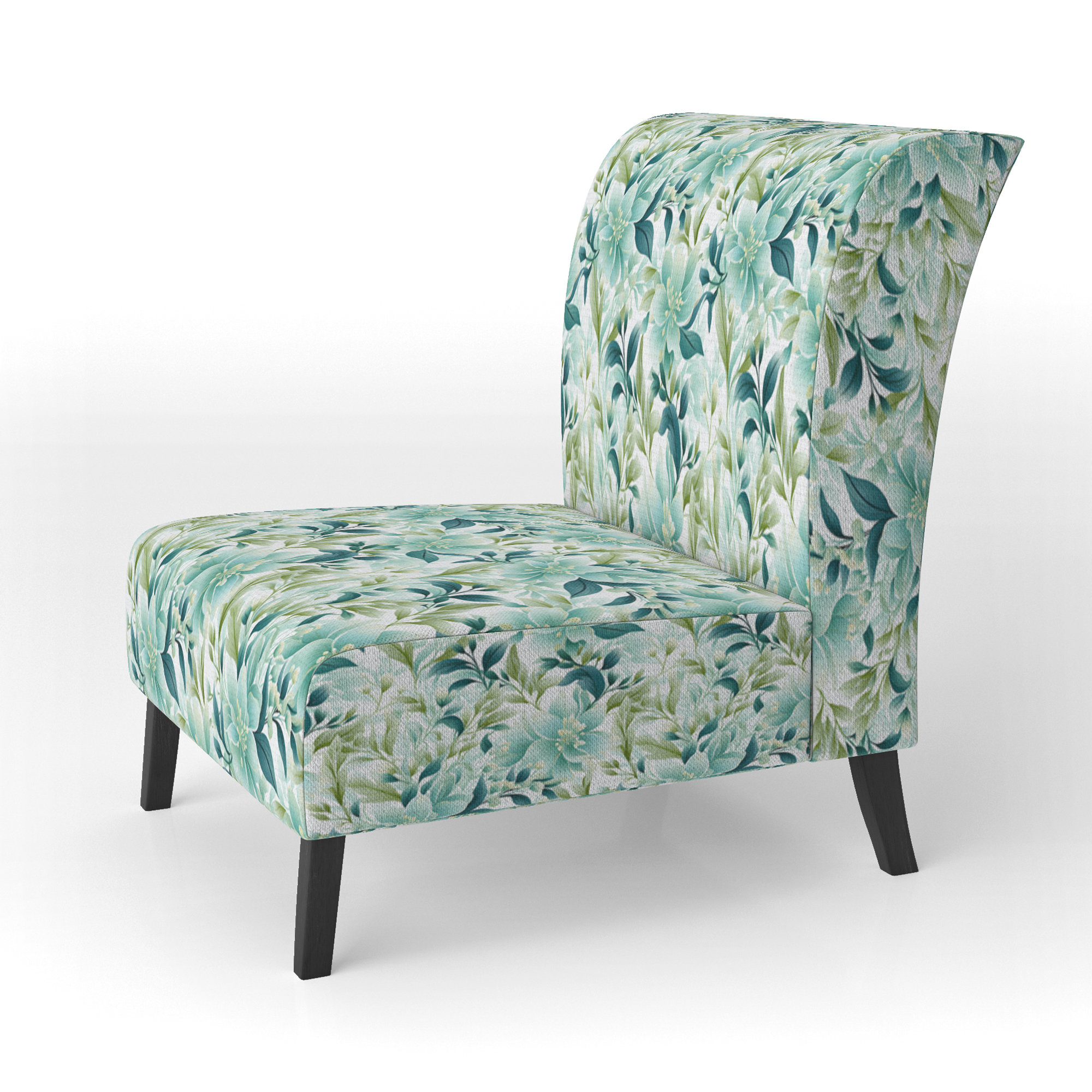 Dakota Fields Oceanic Foliage Botanical Pattern V - Upholstered ...