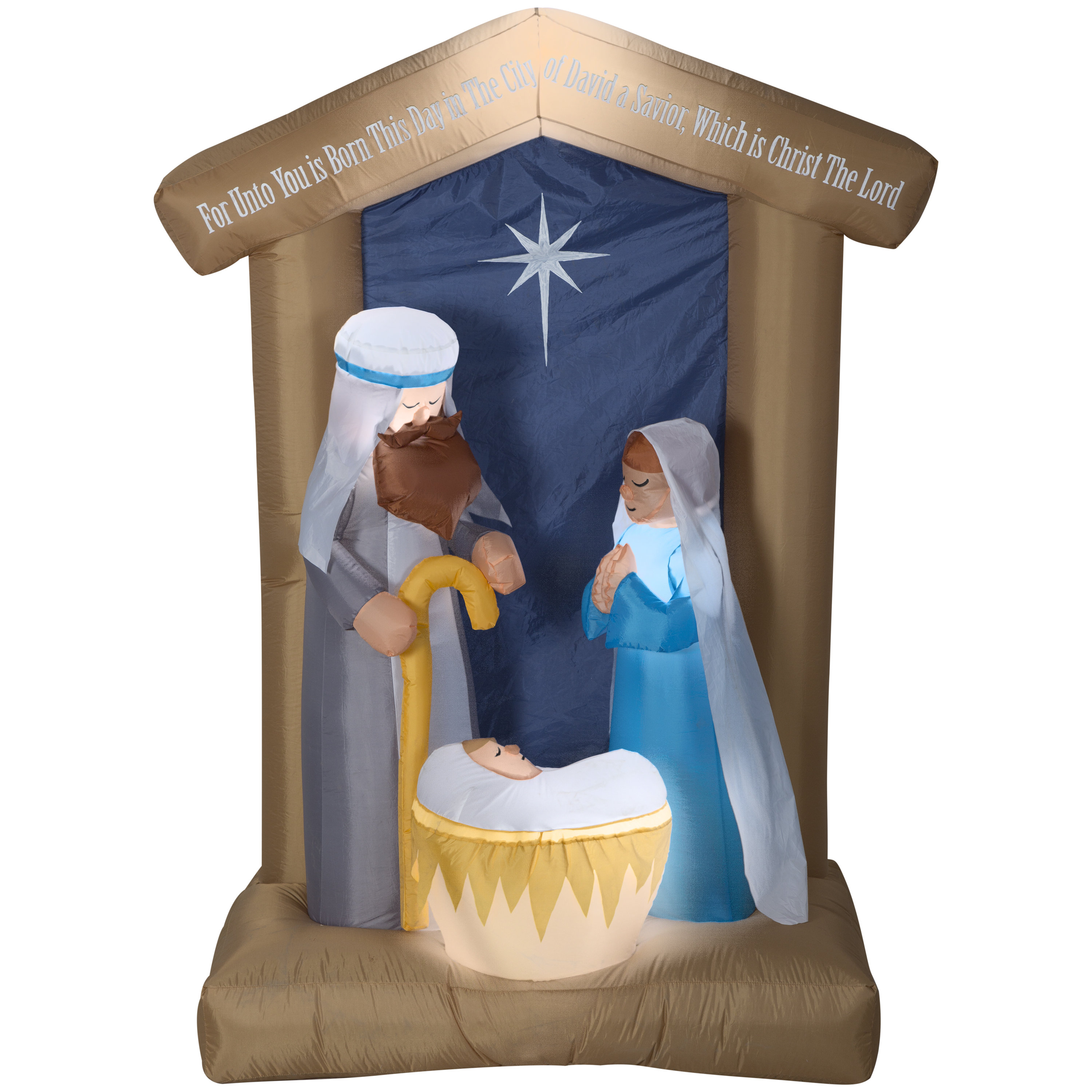 Gemmy Industries Christmas Inflatable Nativity Scene | Wayfair