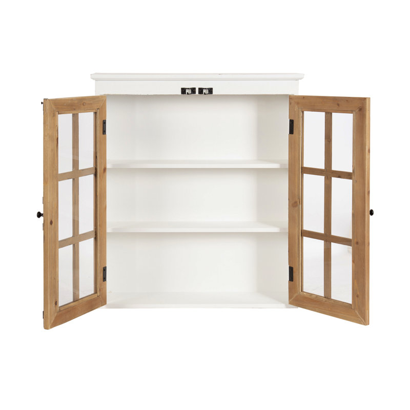 Gracie Oaks Two-Tone Wall Cabinet for Storage & Reviews | Wayfair