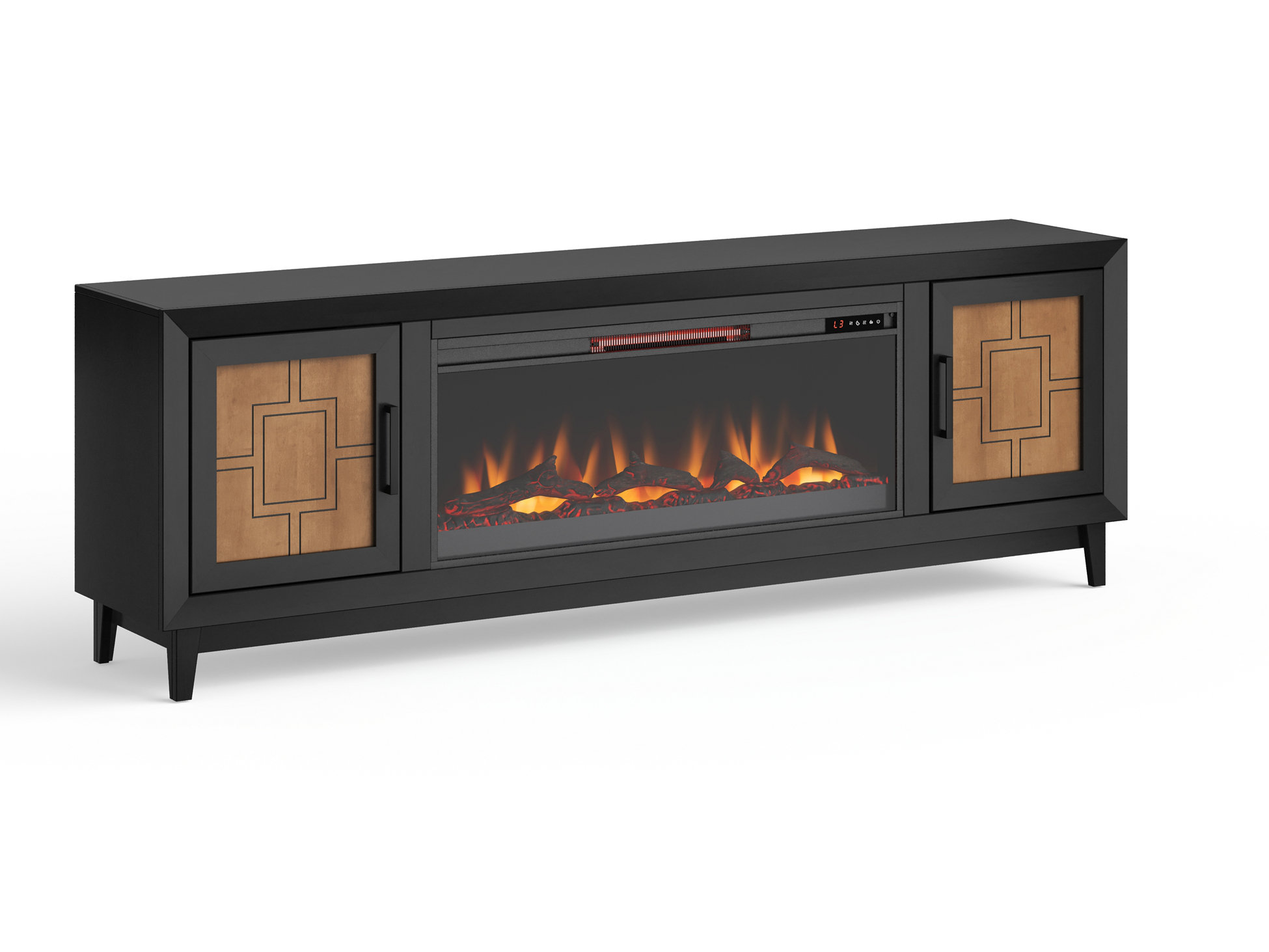 Latitude Run® Bridgevine Home Ventura 86 Inch Fireplace TV Stand For ...
