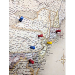 Home Magnetics Framed Magnetic Travel USA Map & Reviews | Wayfair