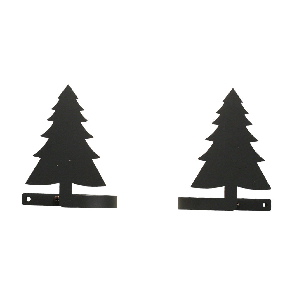 Village Wrought Iron Pine Tree Curtain Tieback | Perigold