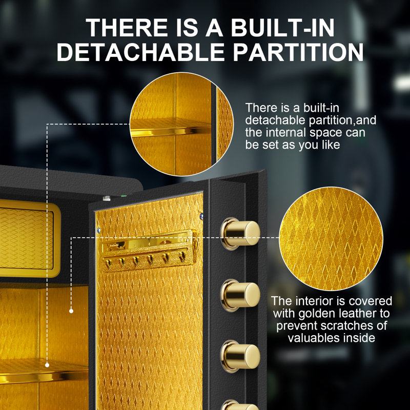 YITAHOME Digital Keypad Depository Safe with Dual-Lock Safe | Wayfair