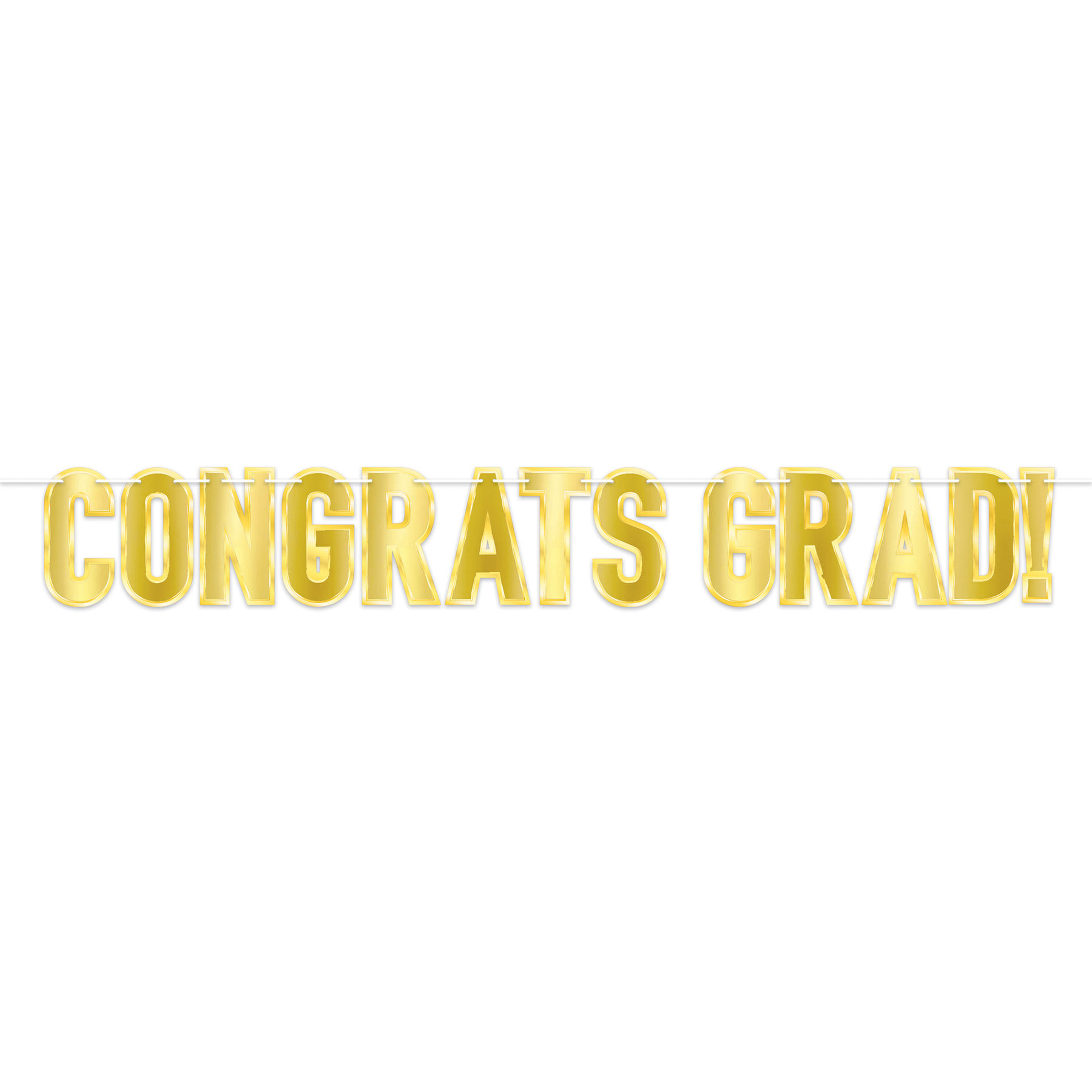 Beistle Foil Congrats Grad! Streamer - Wayfair Canada