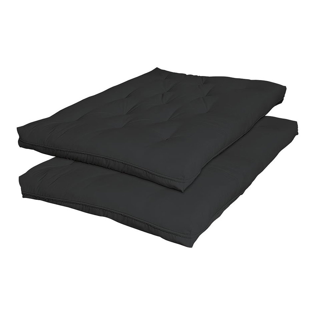 Latitude Run® 7" Deluxe Futon Pad Black | Wayfair