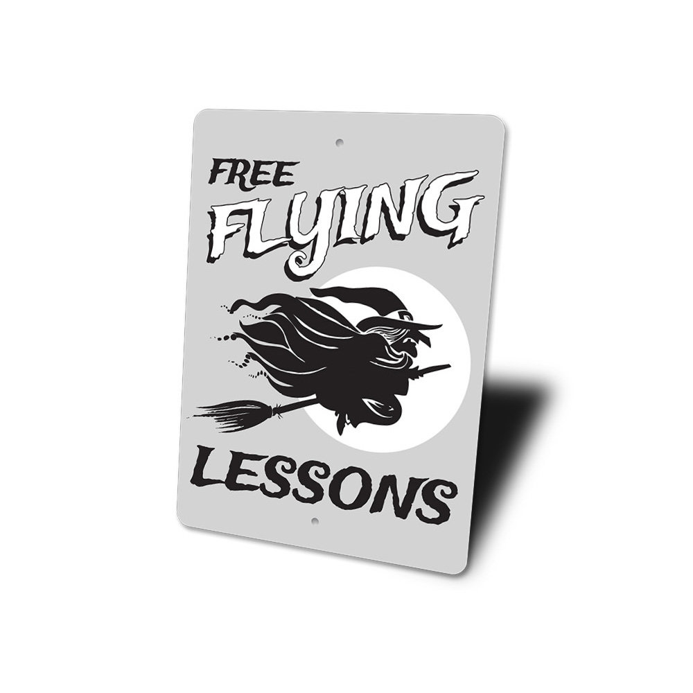 Lizton Sign Shop, Inc Flying Witch Aluminum Sign | Wayfair