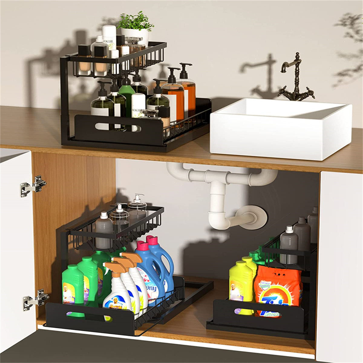 Rebrilliant Cabinet Shelving Rack | Wayfair