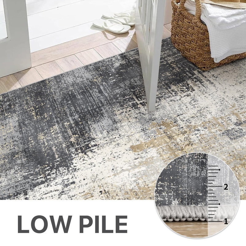 17 Stories Modern Livid Abstract Low Pile Area Rug | Wayfair.co.uk