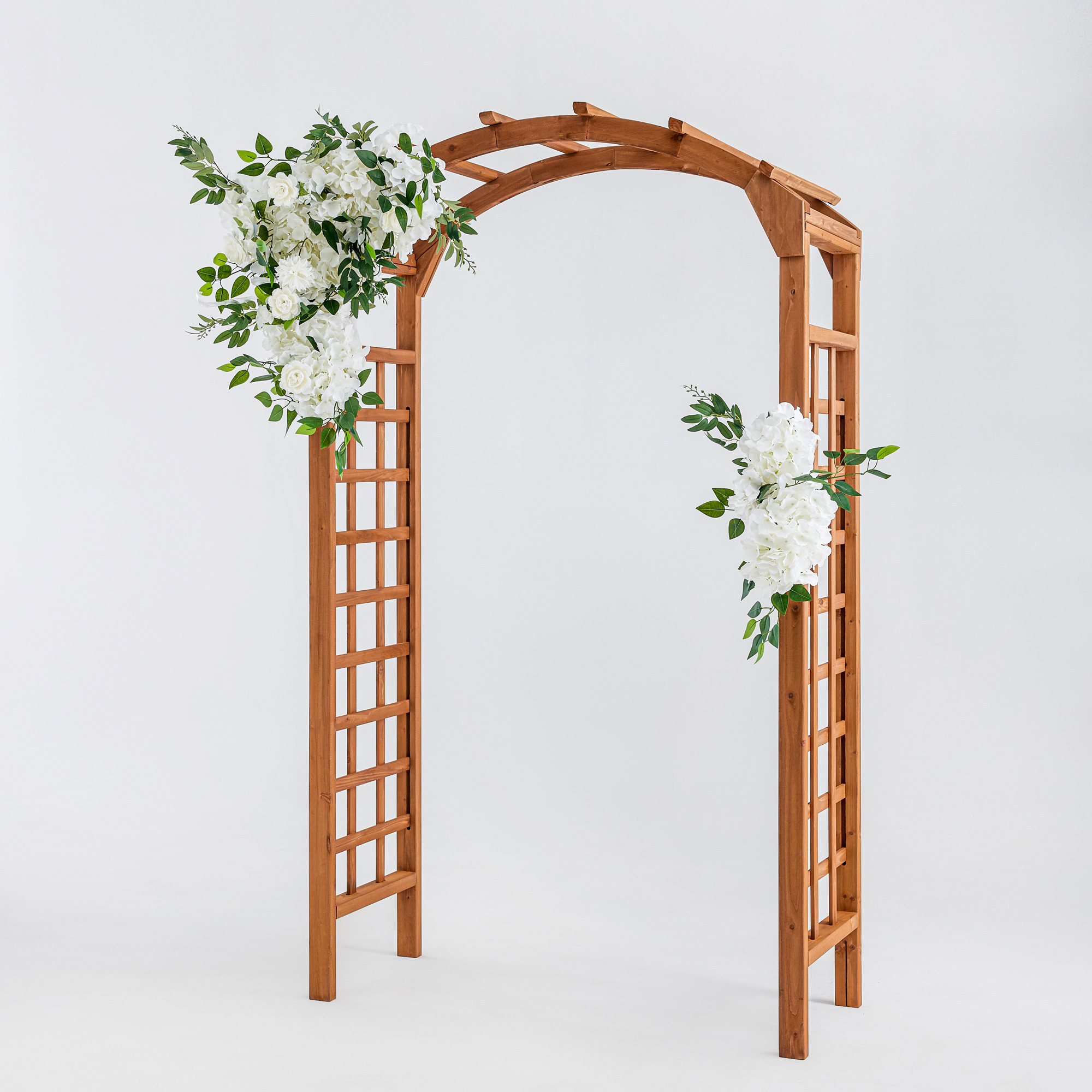 Arlmont & Co. Mimose Garden Arches Wood Arbor Arch & Reviews | Wayfair