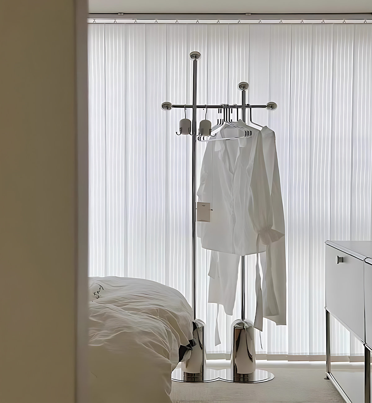 VICABY Thickened movable stainless steel standing coat rack | Wayfair