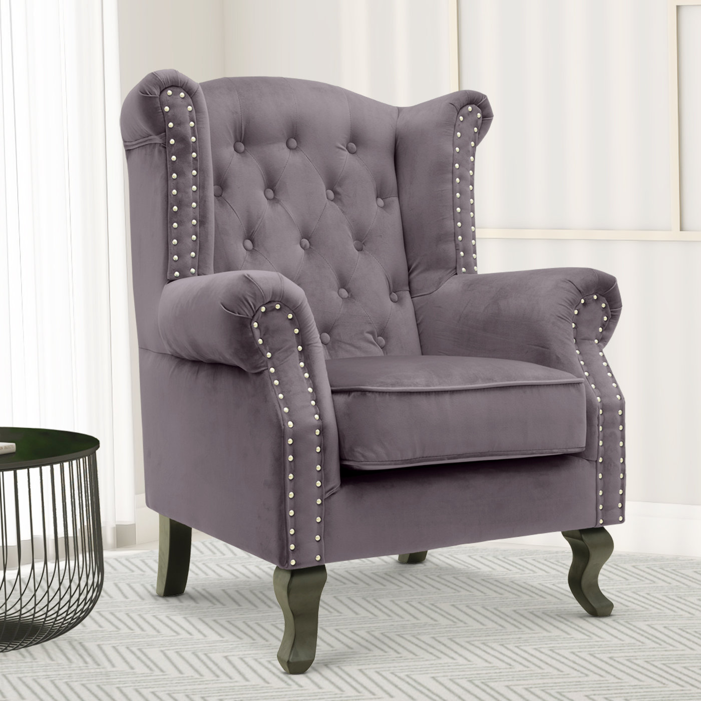 Three Posts Baden Wingback Chair & Reviews | Wayfair.co.uk