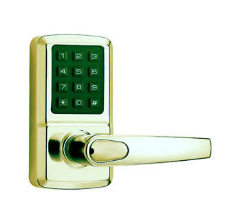 Delaney Hardware Handleset with Electronic Deadbolt and Kira Lever Door ...