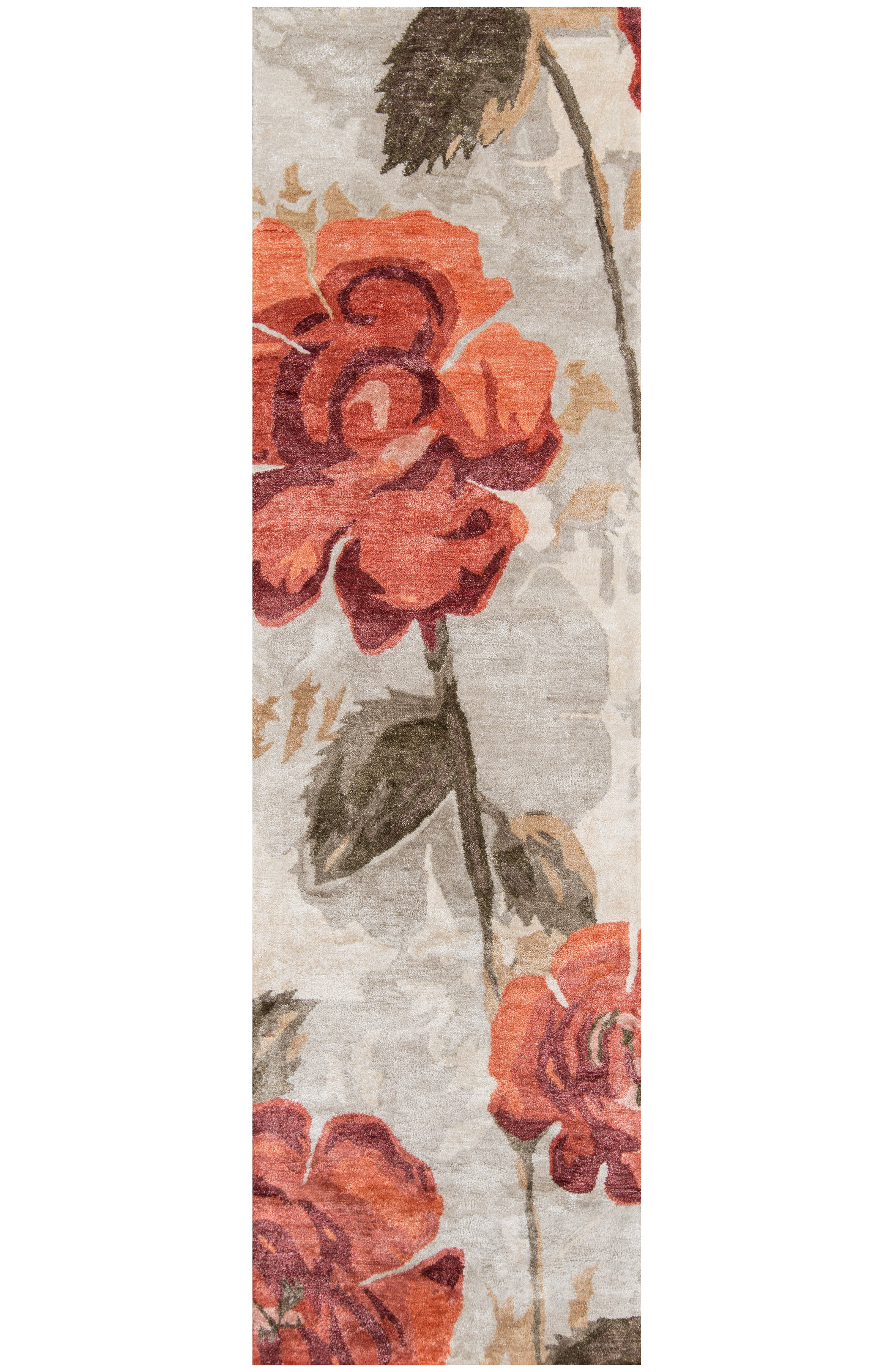 Red Barrel Studio® Summitville Floral Hand Tufted Red Area Rug | Wayfair