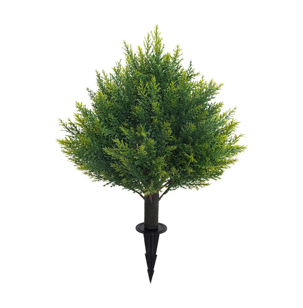 Primrue Artificial Cedar Topiary Ball Tree With Ground Spike, Fake ...