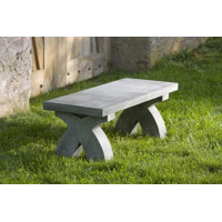 Cast Stone & Concrete Outdoor Benches You'll Love | Wayfair