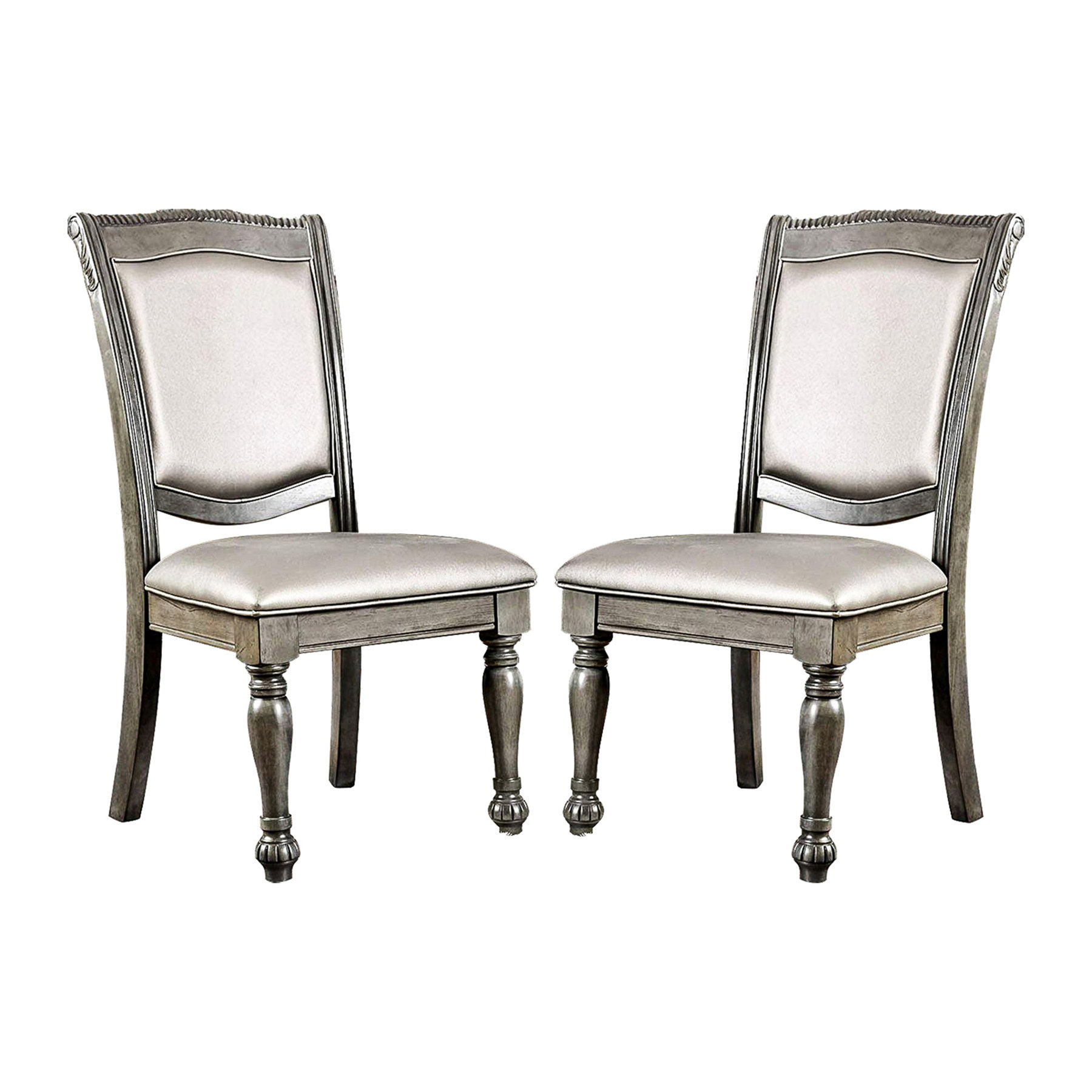 Bloomsbury Market Set of 2 Leatherette Upholstered Side Chairs | Wayfair
