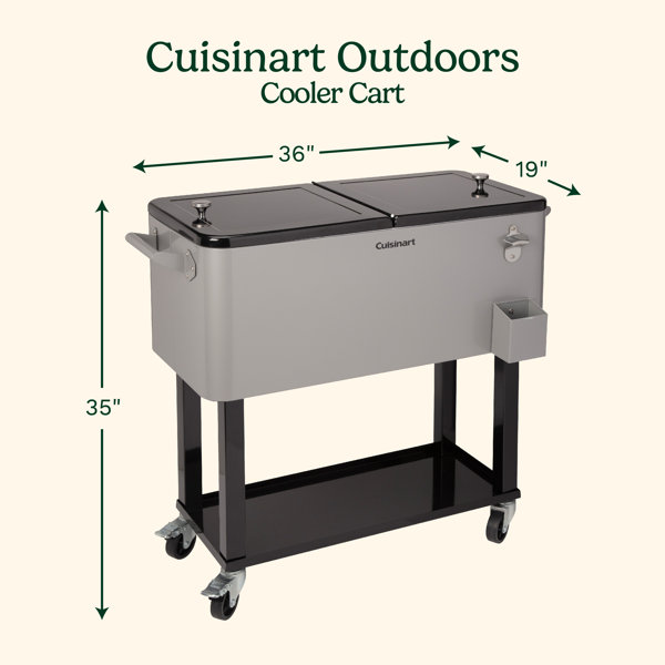 Cuisinart 80 Qt. Outdoor Rolling Cooler Cart | Wayfair