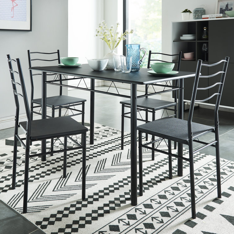 Marlow Home Co. Anishah 4 - Person Iron Dining Set | Wayfair.co.uk