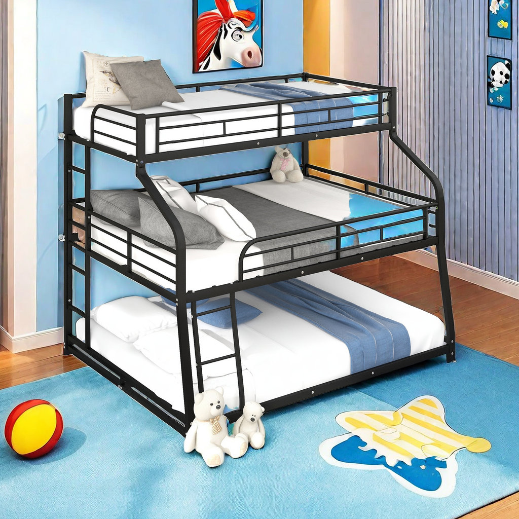 Isabelle & Max™ Amarae Kids Twin Over Full Over Queen Bunk Bed | Wayfair