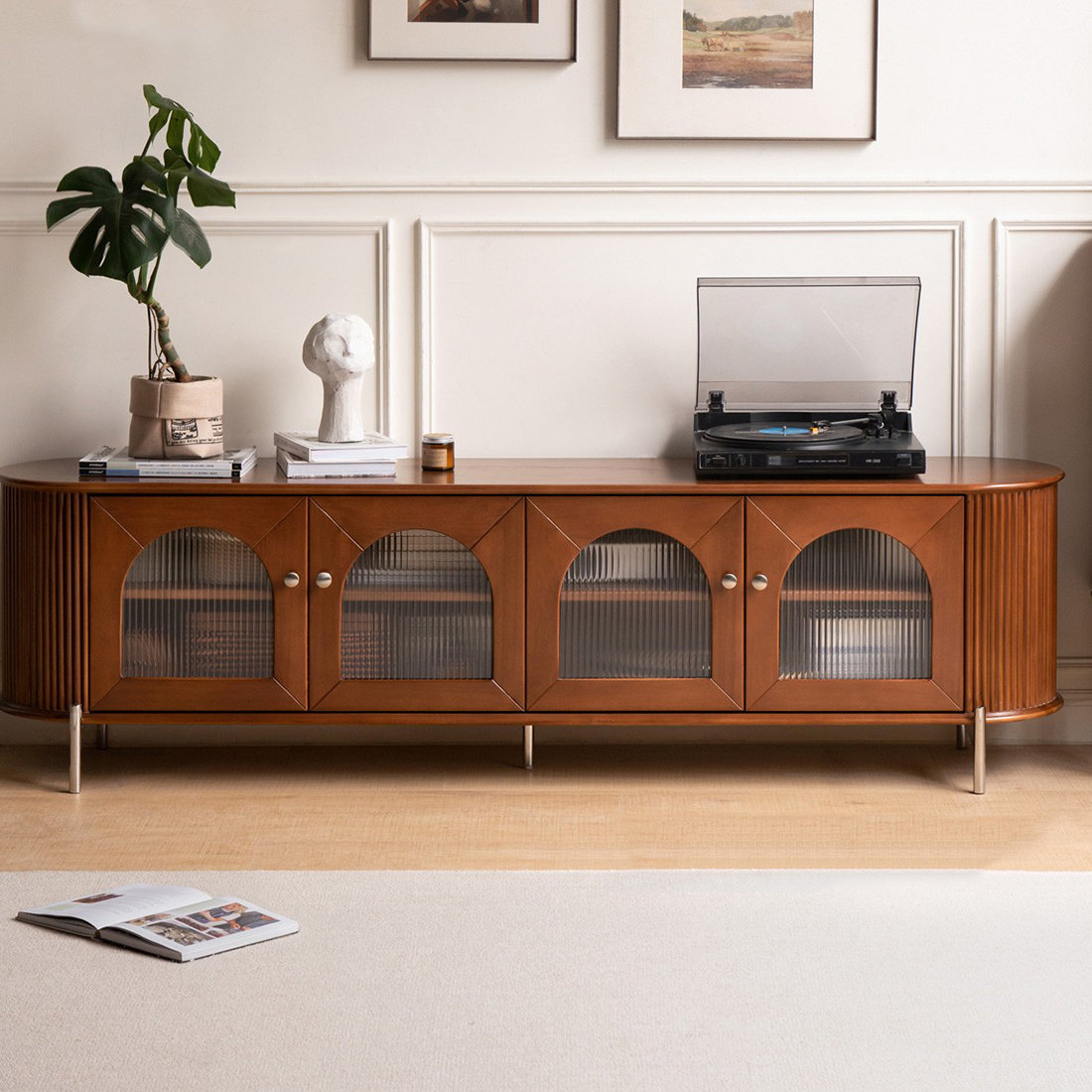 The Invincibles home French Retro Style Wood TV Stand | Wayfair