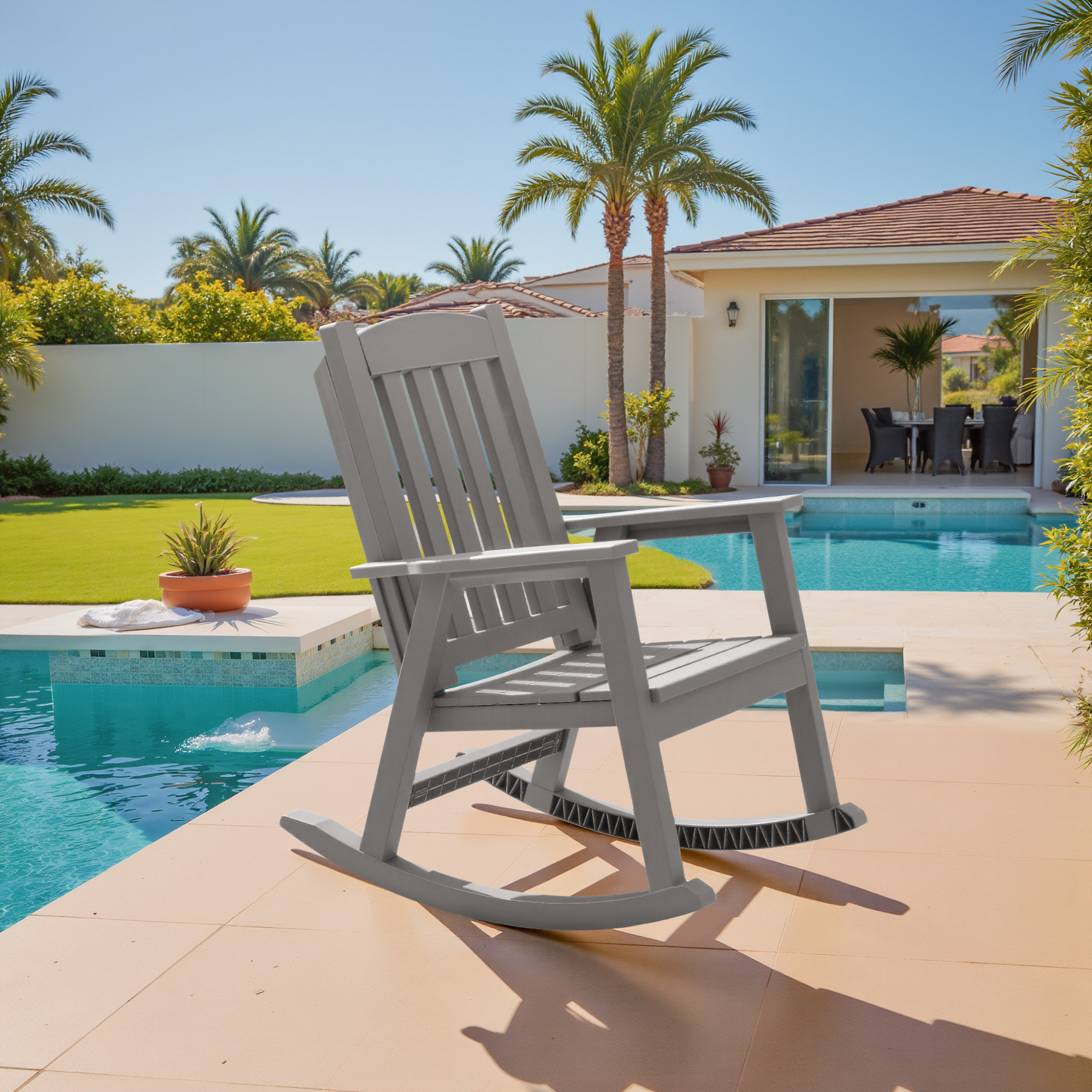 Highland Dunes Plastic Rocking Chairs For Outdoor Use, Perfect For ...